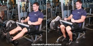 Femoral en máquina sentado